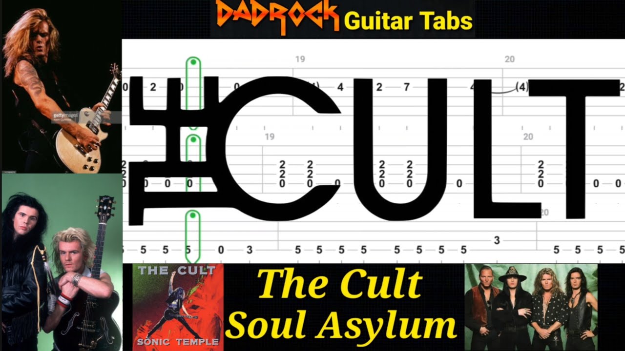 Soul Asylum - The Cult - Guitar + Bass TABS Lesson - YouTube