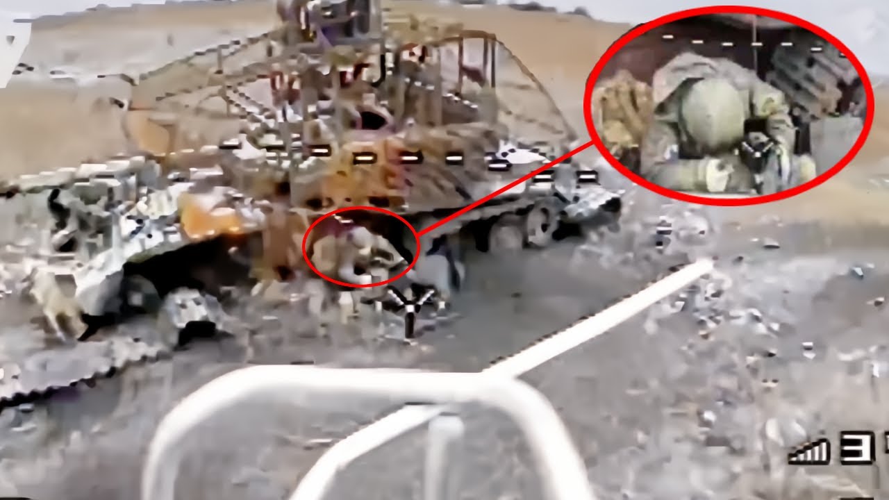 Drone Show Why Hiding Under A Tank Is A Bad Idea - YouTube