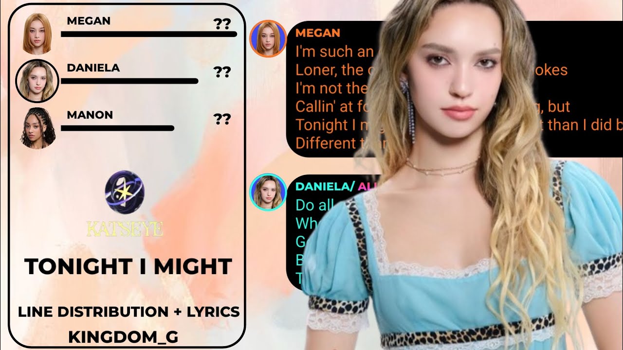 [KATSEYE] - Tonight I Might《 Line Distribution + Lyrics 》 - YouTube