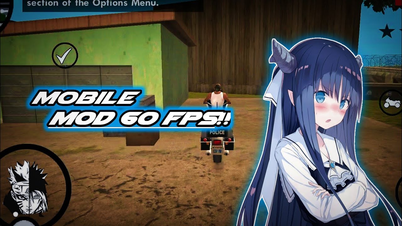 60 FPS MOD FOR GTA SA 1.08 & 2.00 GTA SA MOBILE - YouTube
