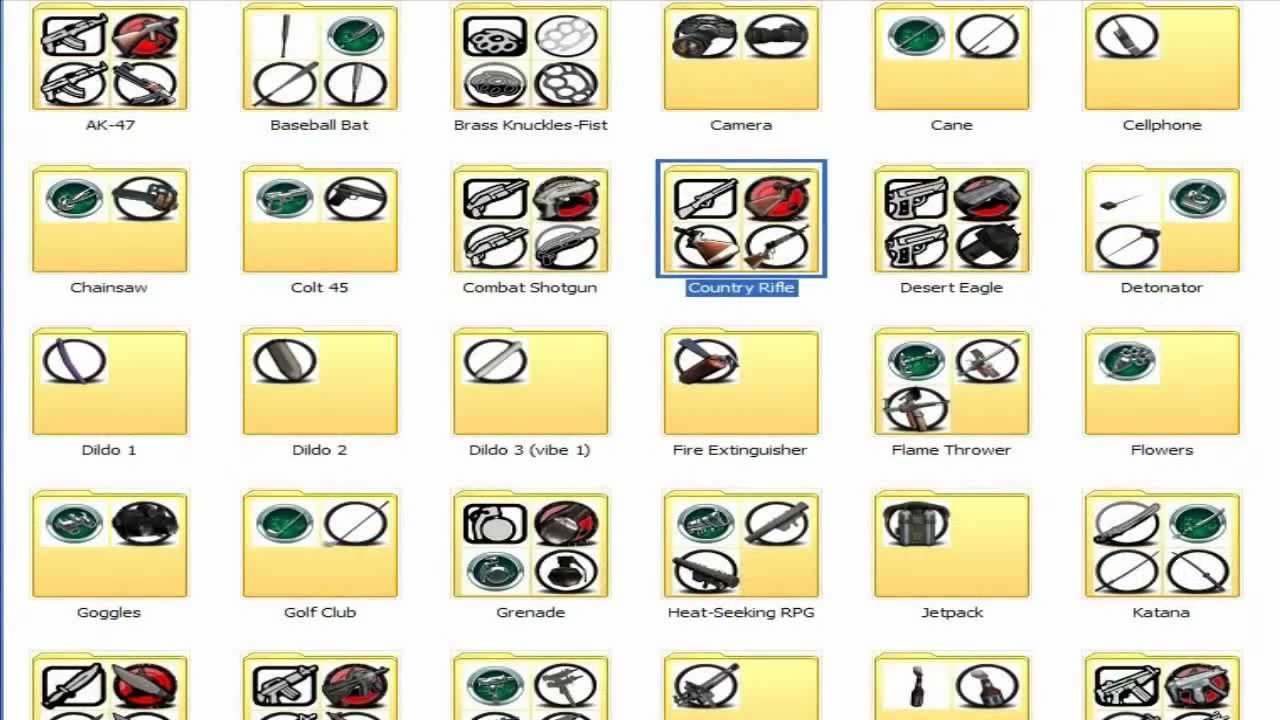 Icons Packs Complete (Todas la armas) Para Gta sa •DL• - YouTube