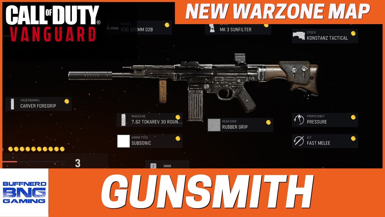 Call Of Duty Vanguard Gunsmith and New Warzone Map in 2021 - YouTube