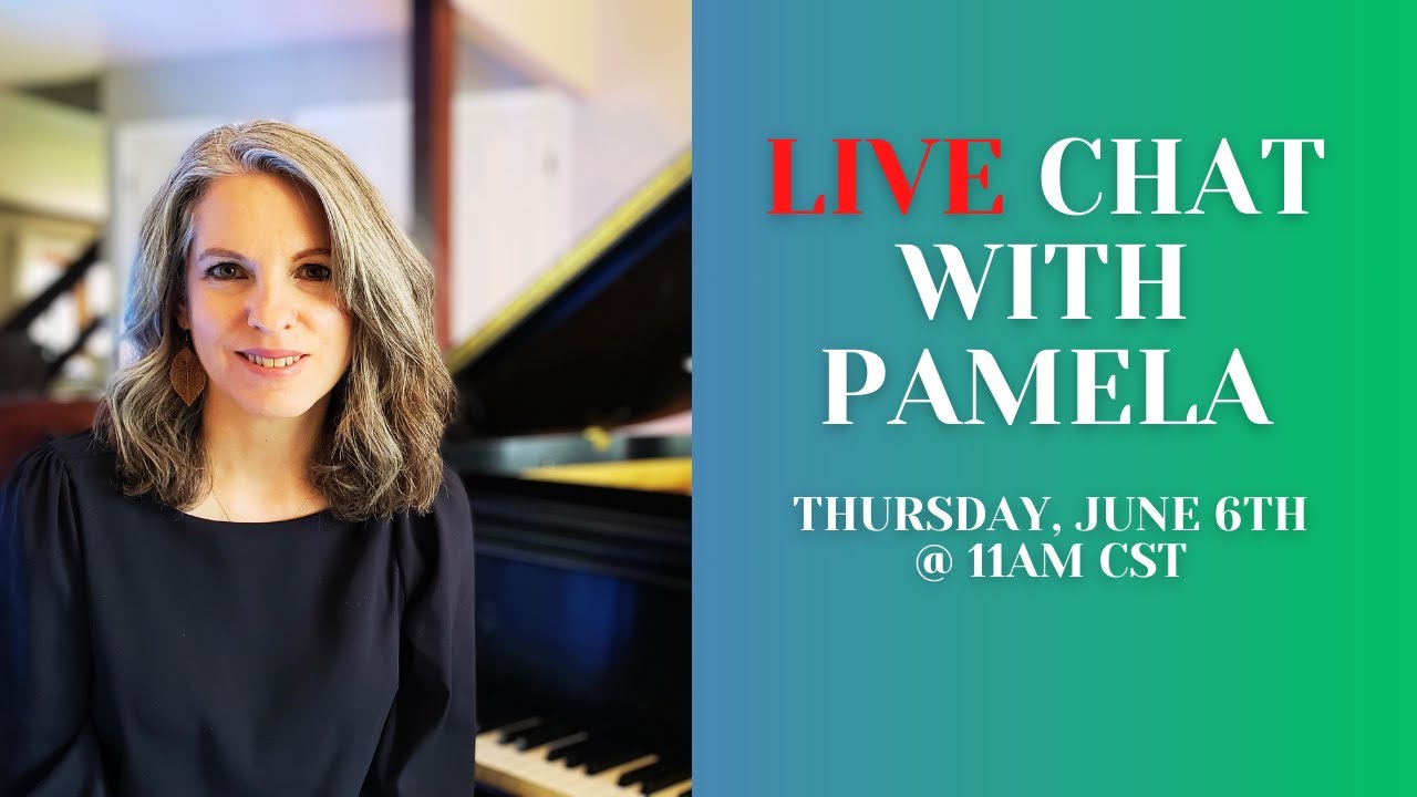 🔴 Live CHAT with jazz pianist Pamela York! June 6th at 11am CST - YouTube