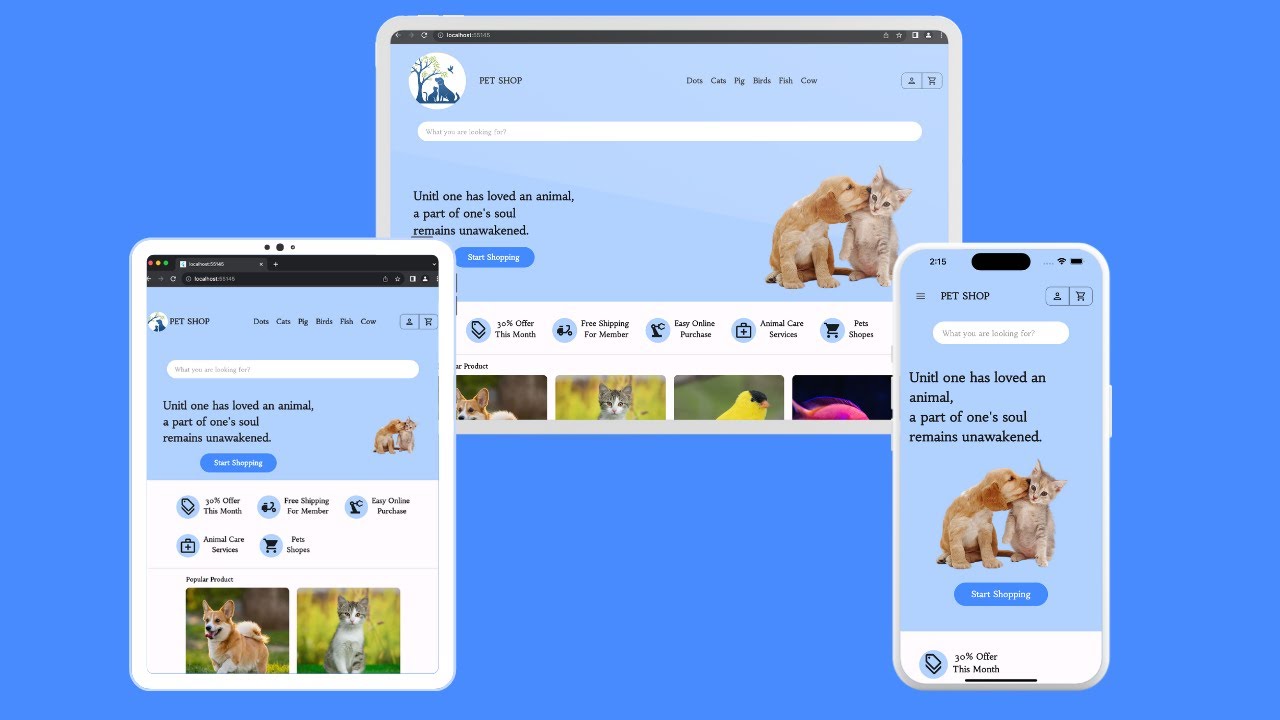 Responsive Design in Flutter || Flutter Web App || Pet Shop - YouTube