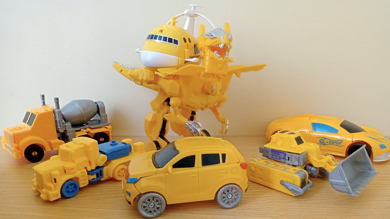 Merakit Robot Tobot Transformer Edisi Warna Kuning - YouTube