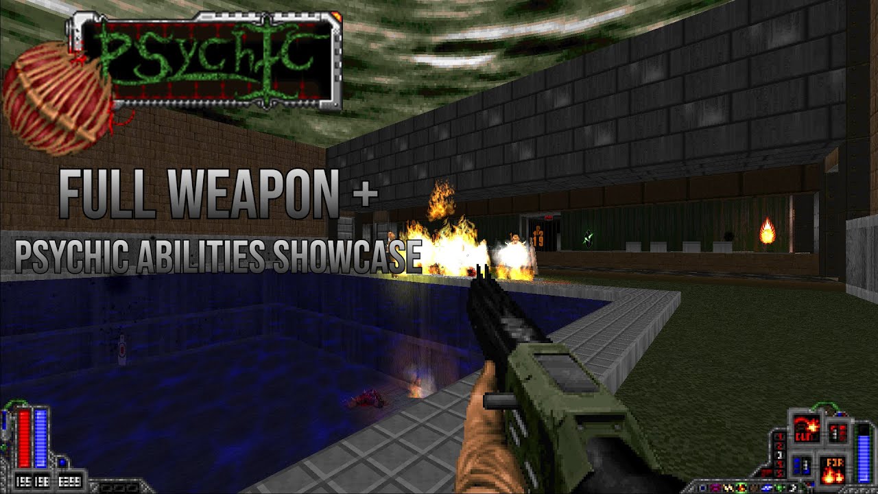 Doom mod showcase: Psychic v1.0.0 (all weapons, upgrades and psychic ...