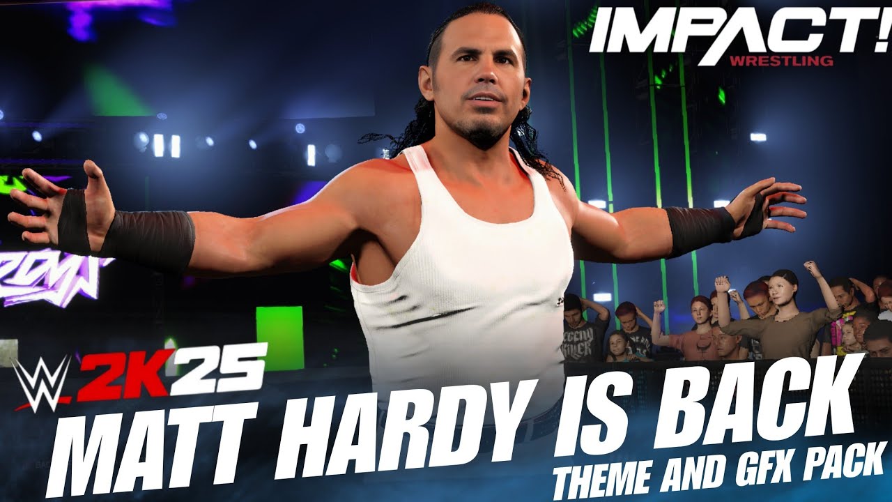 WWE 2K25 Matt Hardy TNA 2025 Full Entrance w/ Theme & Graphics Pack ...