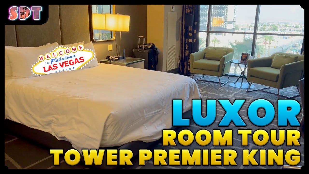 Luxor Las Vegas Tower Premier King Room Tour with Fitness Center and ...