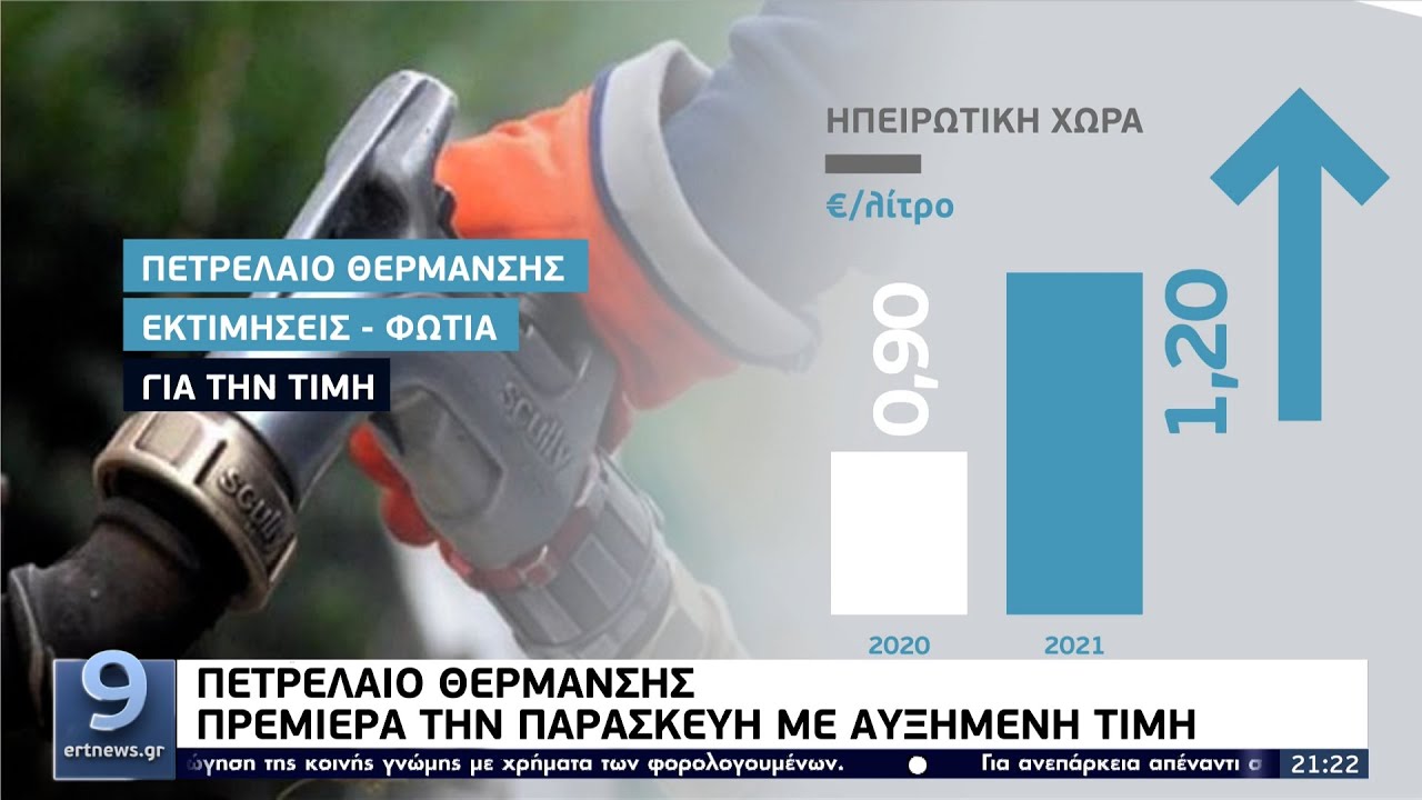 Πετρέλαιο θέρμανσης: Πρεμιέρα την Παρασκευή με αυξημένη τιμή ΕΡΤ 11/10 ...