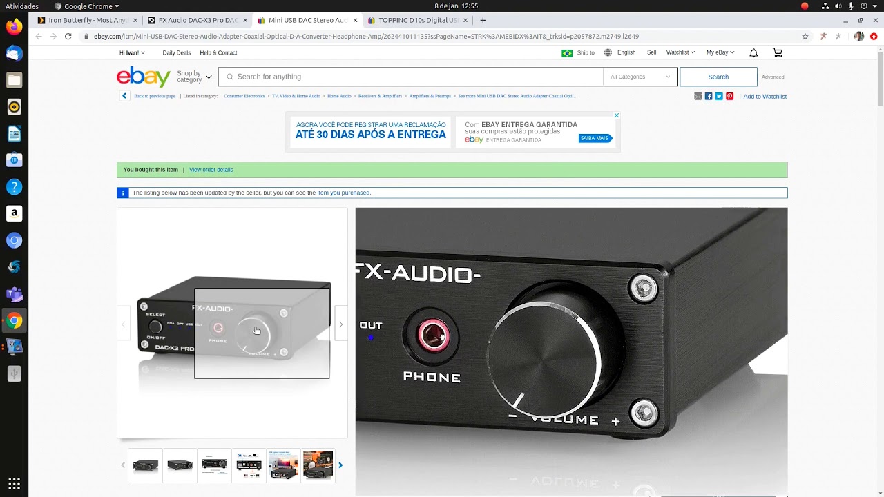 FX-Audio Dac-x3 Pro: DAC e Headphone Amplifier muito barato pela ...