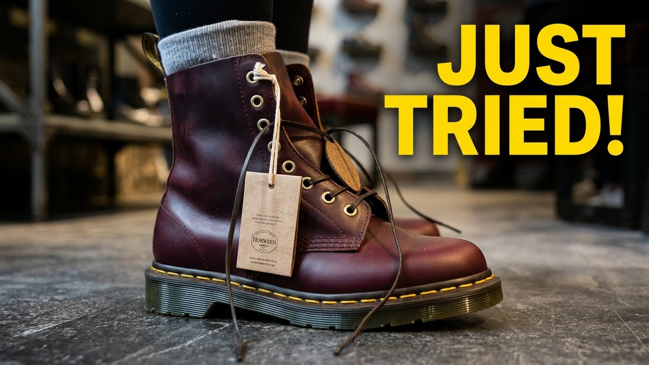Dr. Martens - Vintage 1460 Trying them on - YouTube