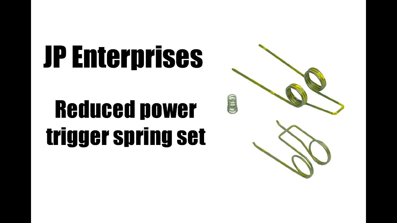 Reduced power trigger spring kit from JP Enterprises - YouTube
