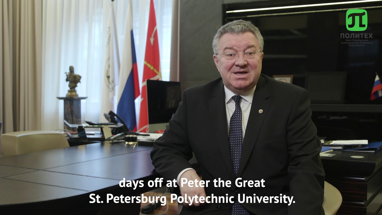 SPbPU Rector Andrei Rudskoi addresses the Polytechnic students & staff ...
