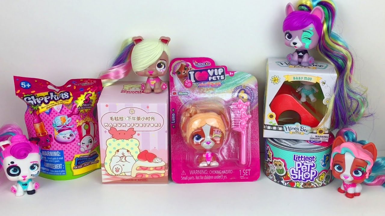 Unboxing I Heart VIP Pets Sanrio Littlest Pet Shop Honey Bee Acres ...