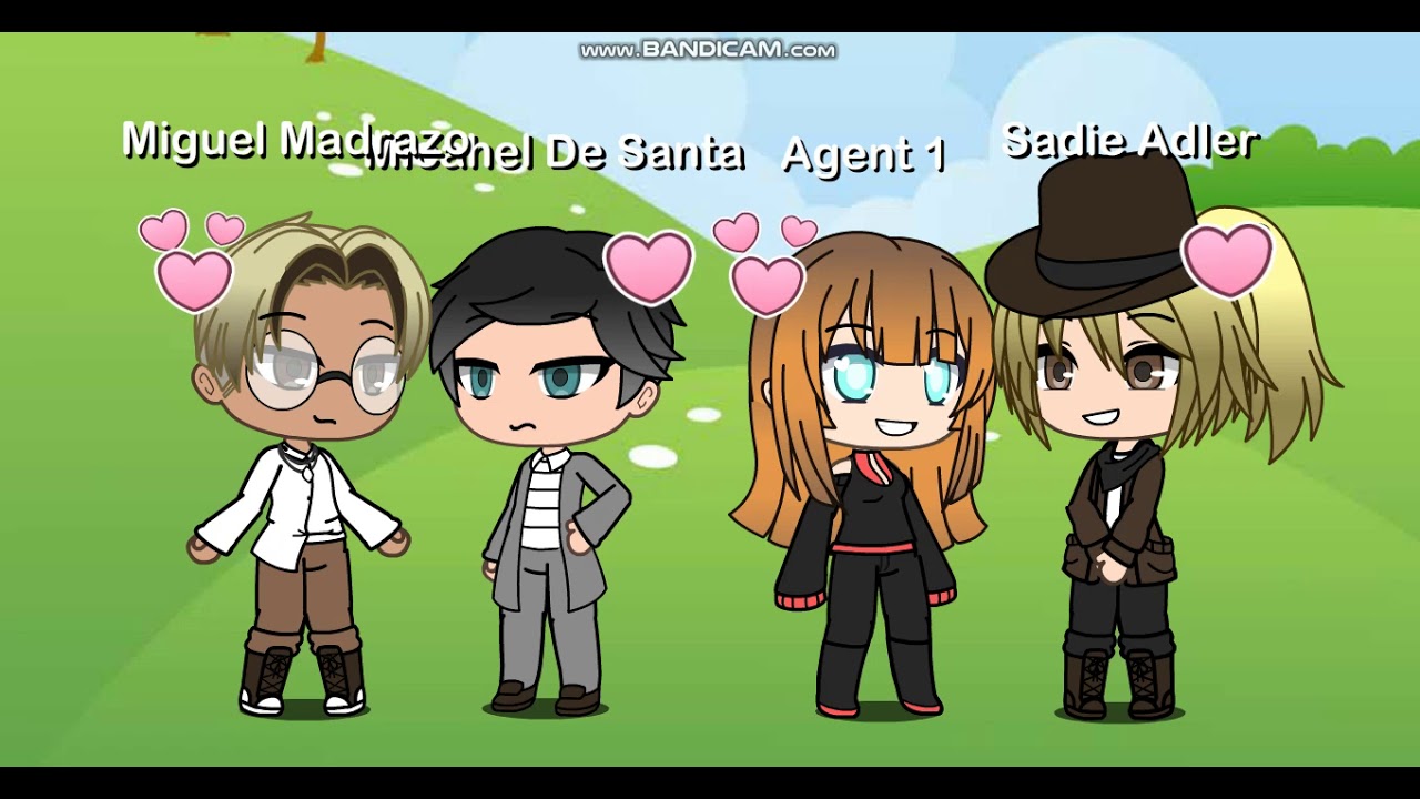 Gta and RDR in gacha life sinp mode | gta RDR ocs - YouTube
