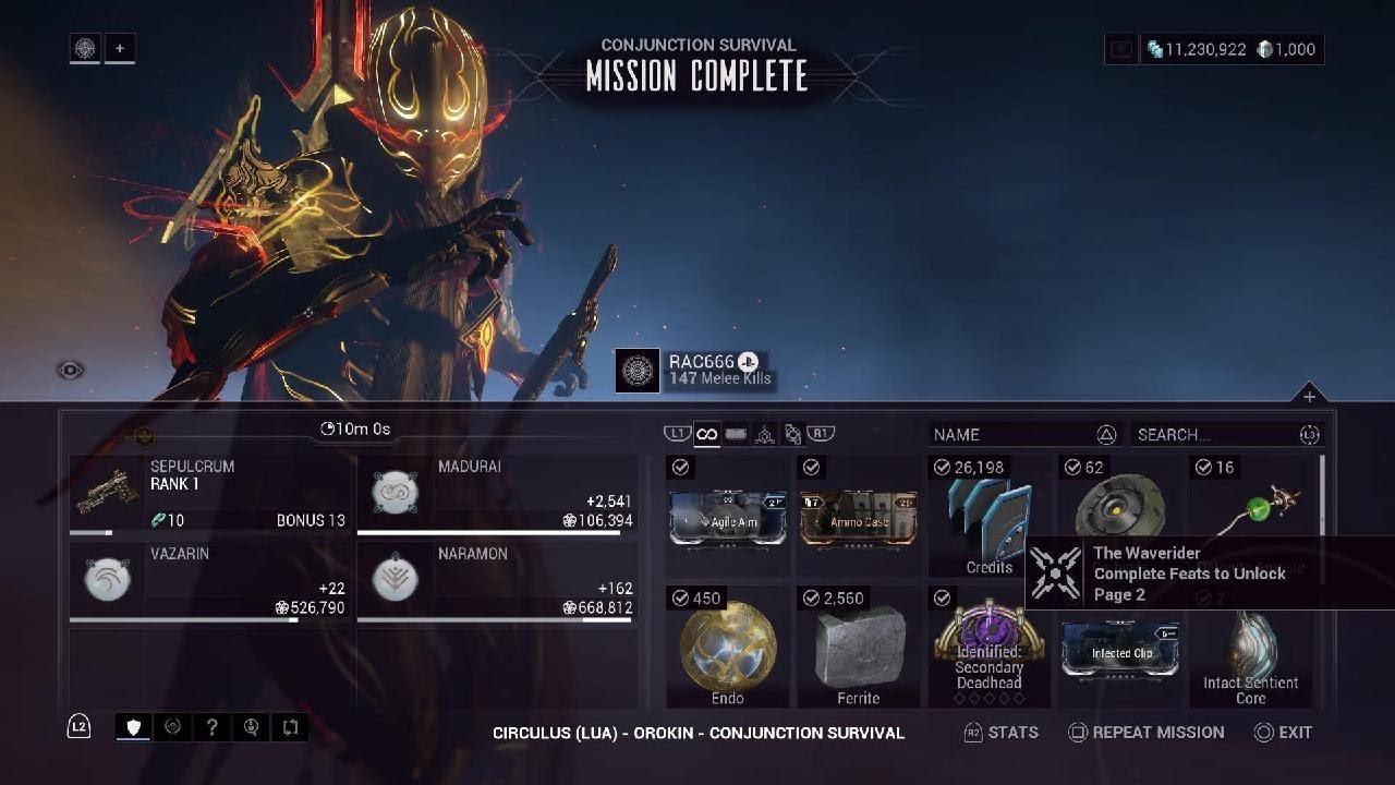 Warframe Conjunction Survival - YouTube