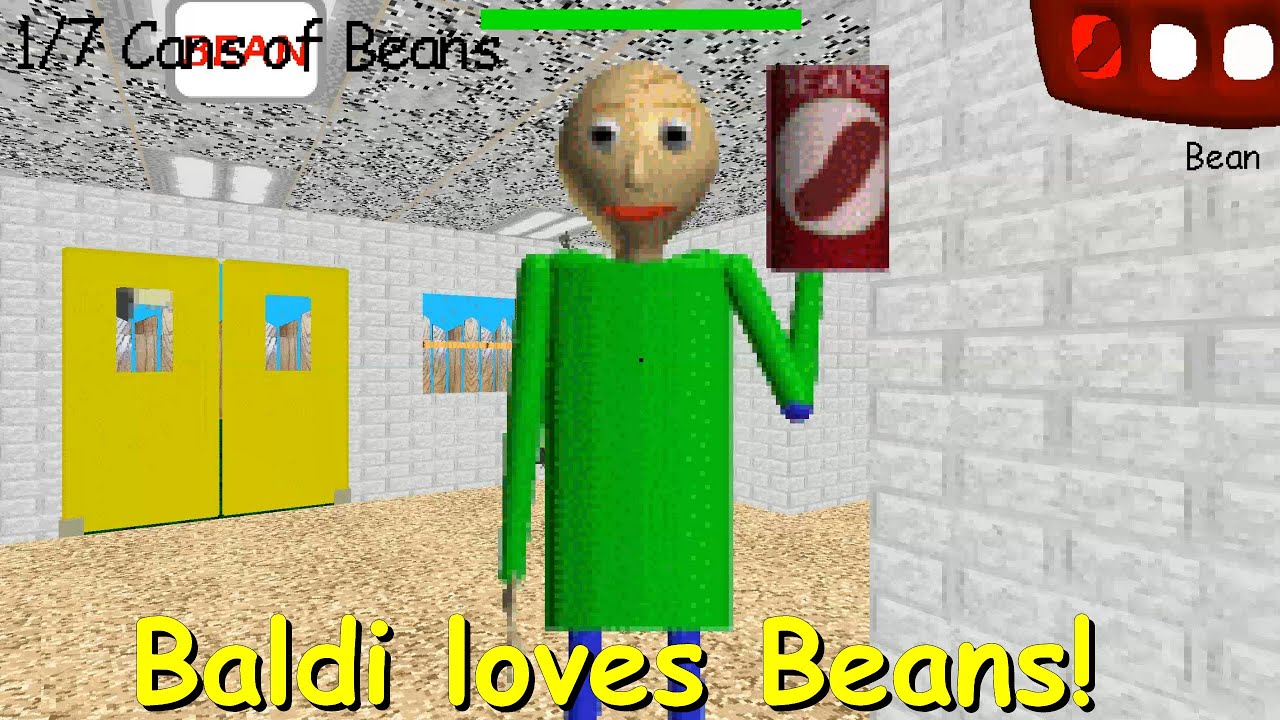 Baldi loves Beans! - Baldi's Basics Mod - YouTube