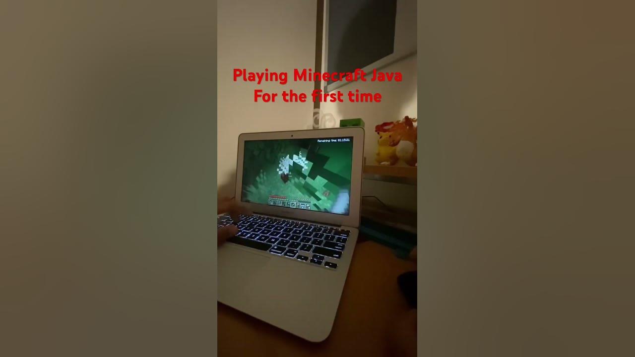 Playing minecraft Java for the first time - YouTube