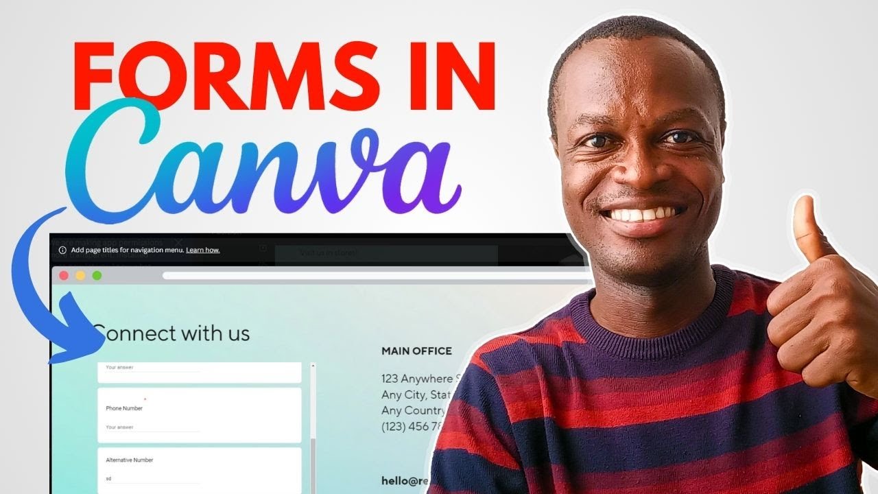 Google Forms on Canva Website - 2024 - YouTube