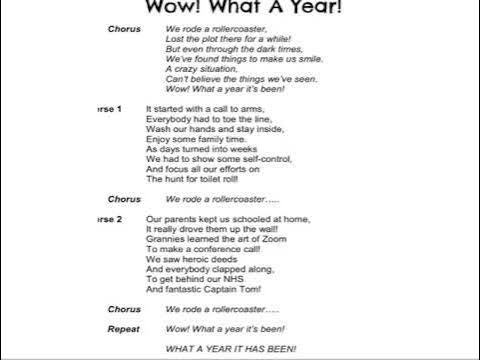 WOW! What A Year It’s Been! | End of Year Play 1st Song - YouTube