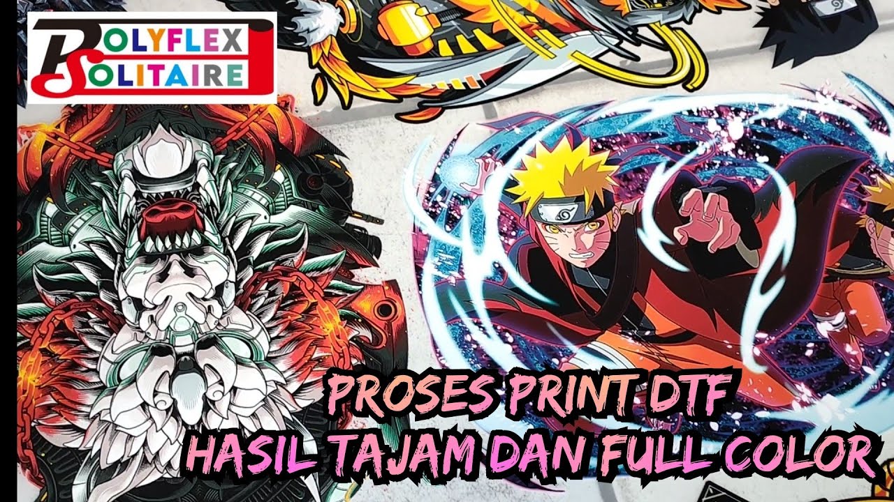 Proses Print DTF dari awal hingga akhir dengan hasil detail dan tajam ...