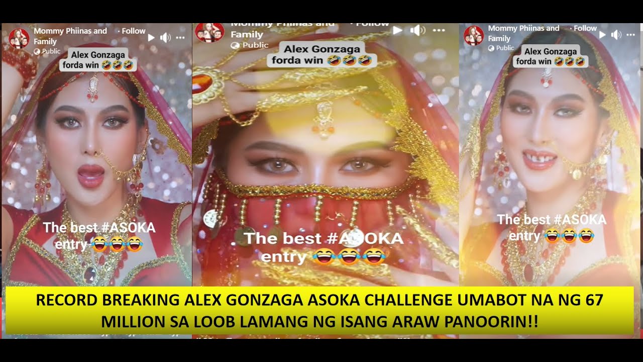 ALEX GONZAGA UMABOT NA NG 67 MILLION ANG ASOKA CHALLENGE SA LOOB LAMANG ...