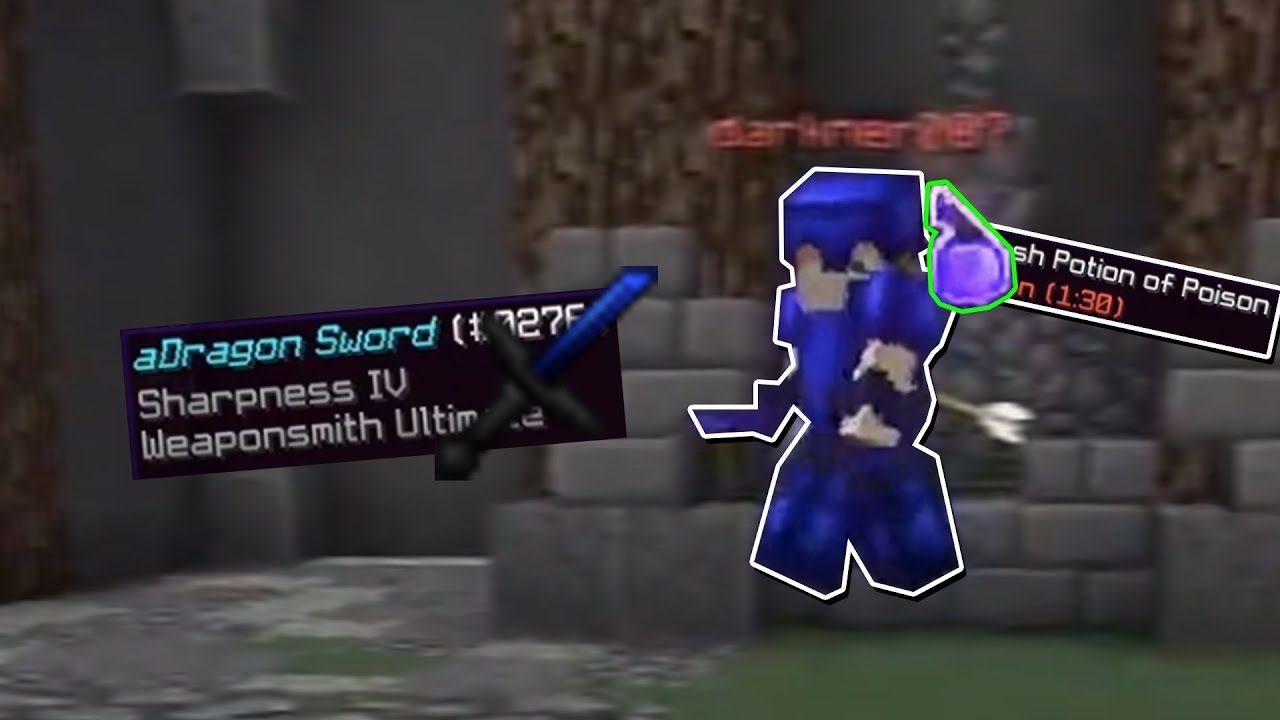 Sharp 4 Dragon Sword + Poison is Really Fair - Hypixel UHC - YouTube