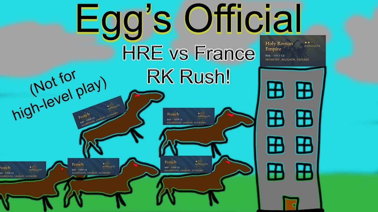 Egg's Official HRE vs French Royal Knight Rush Counter Build (For ...