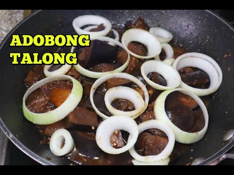 Adobong Talong. Eggplant Recipe - YouTube