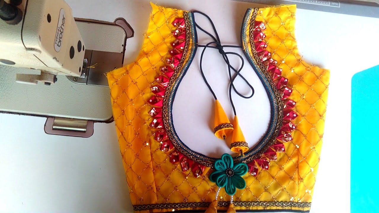 designer blouse //3D and fashionable blouse design blouse design ...