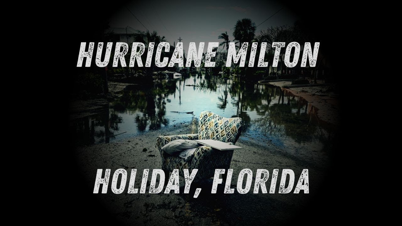 Hurricane Milton Before Landfall And After Landfall In Holiday Florida ...