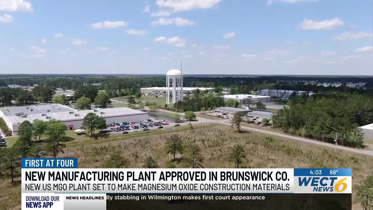 US MgO to build $5M manufacturing plant in Brunswick County - YouTube