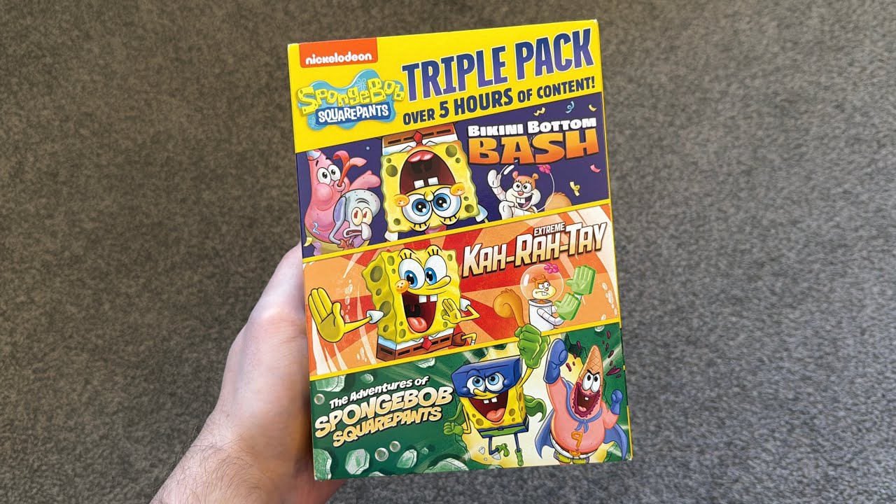 SpongeBob SquarePants: Triple Pack DVD Unboxing - YouTube
