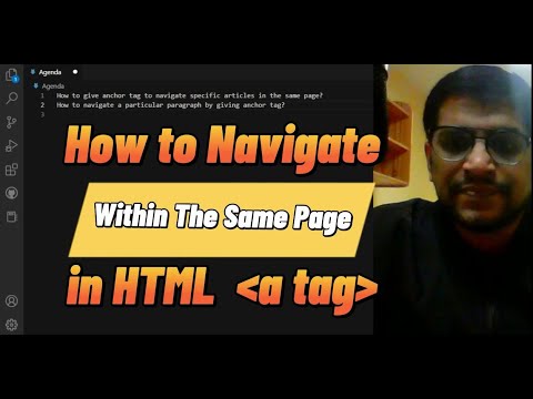 Anchor tag (a tag) Part 4-How to Link or Navigate within the Same Page in HTML? - YouTube