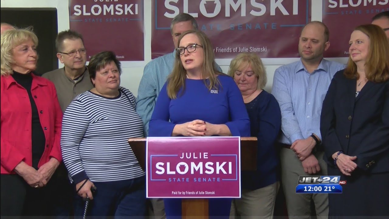 Julie Slomski announces campaign for state Senate - YouTube