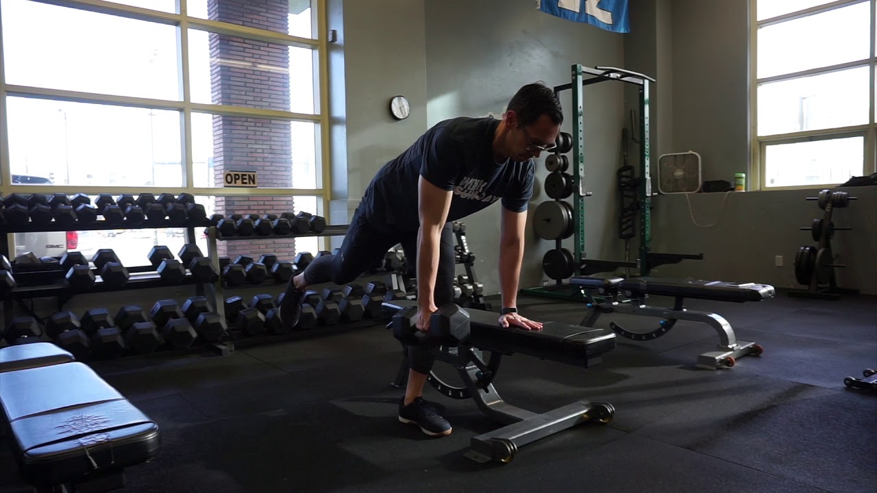 Single-Arm Single-Leg DB Row (Ipsilateral) - YouTube