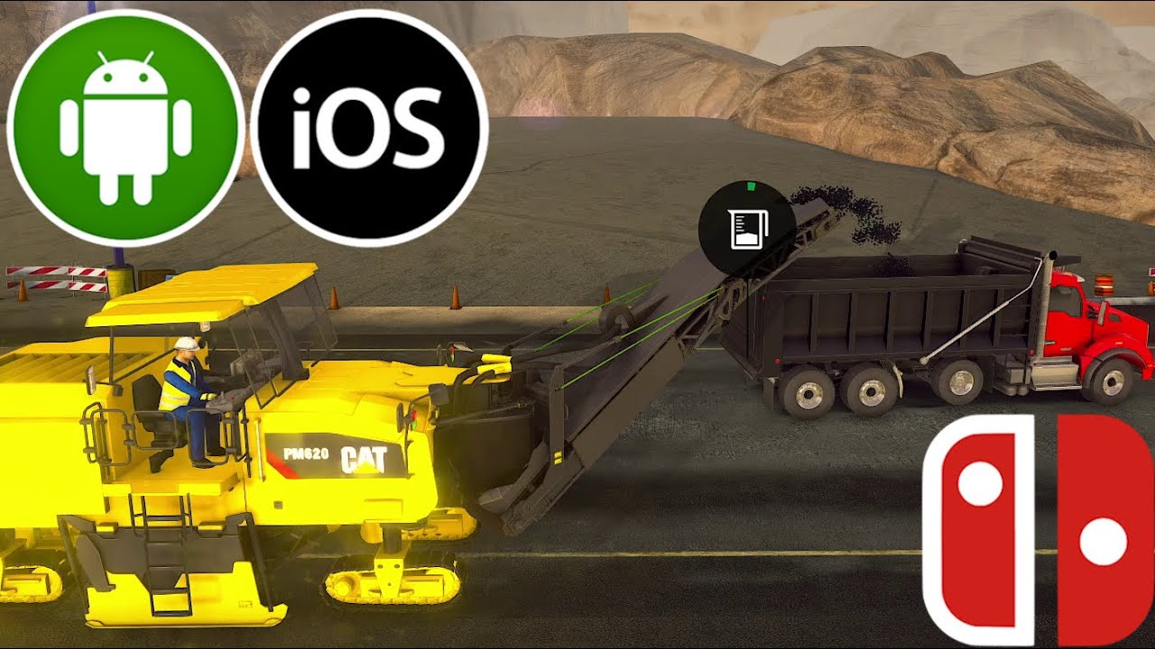 Ripping asphalt with CAT PM620 🚧 Construction Simulator 2 #androidgames ...