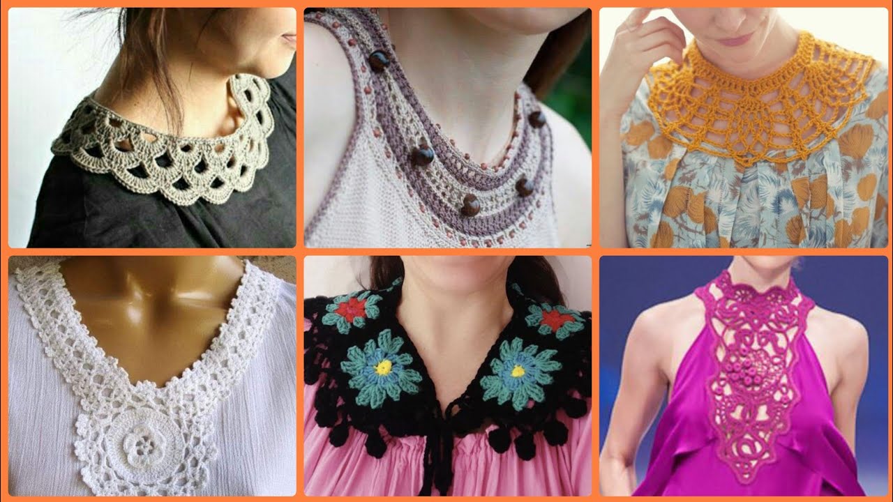 Stylish And Latest Crochet Neckline Designs pattern ideas - YouTube
