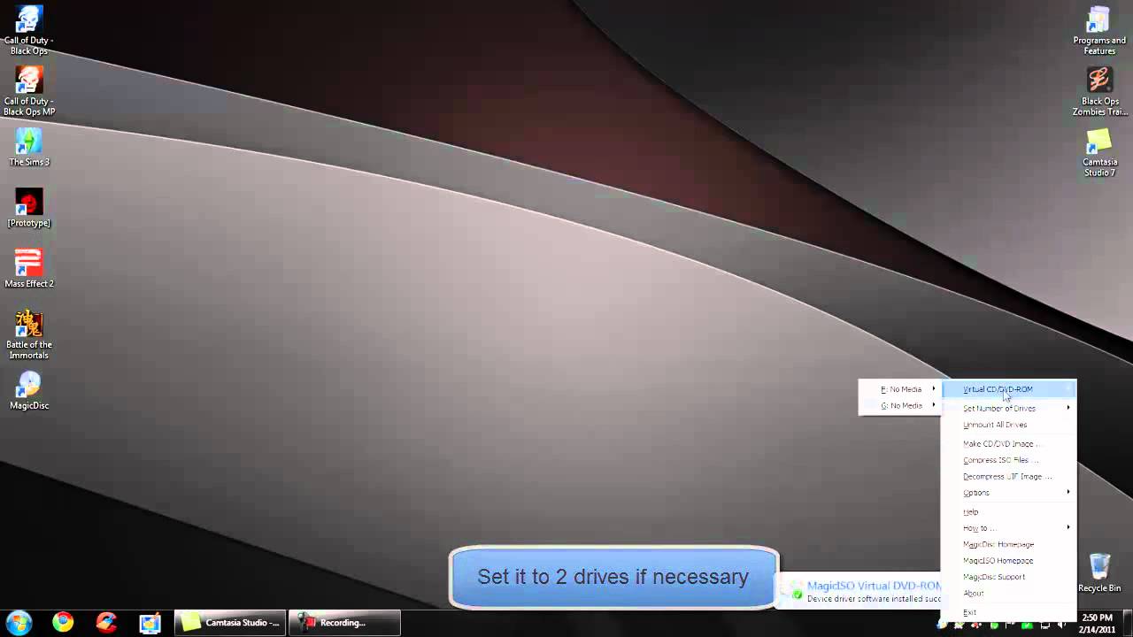 How to mount an iso using MagicDisc - YouTube