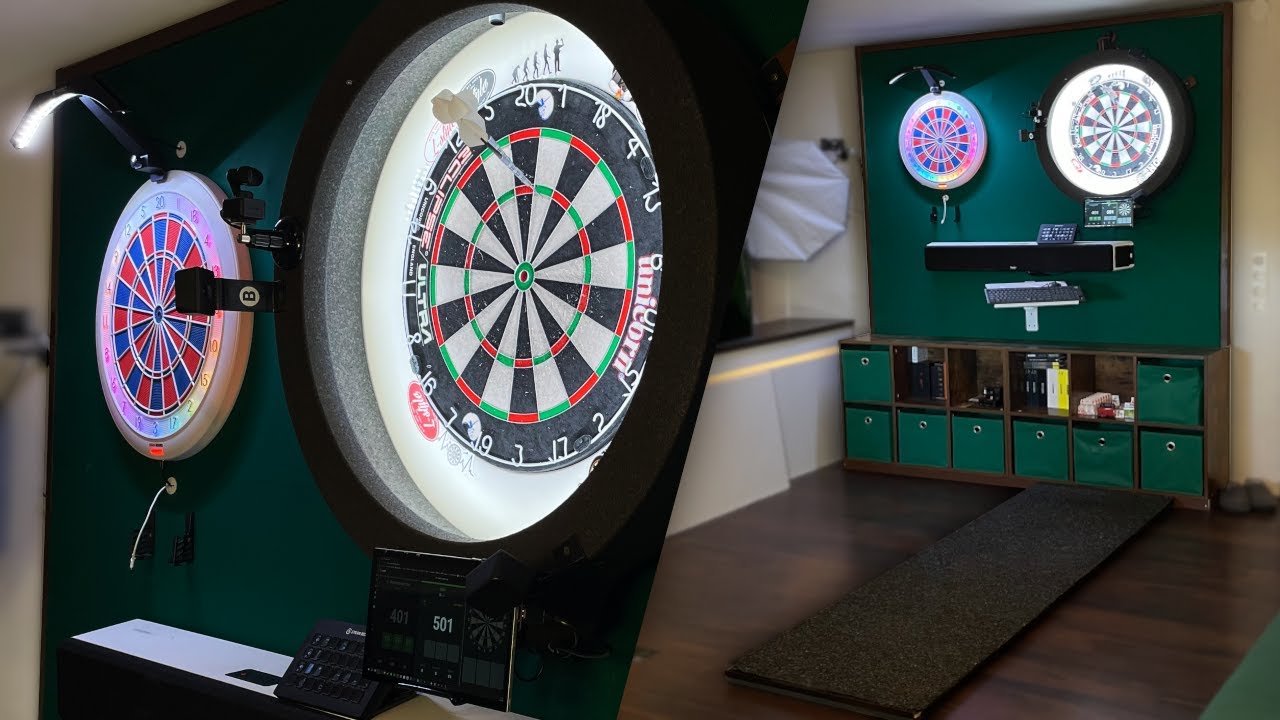 Darts-Raum UMBAU und ROOMTOUR🎯(Scolia + Granboard) - YouTube