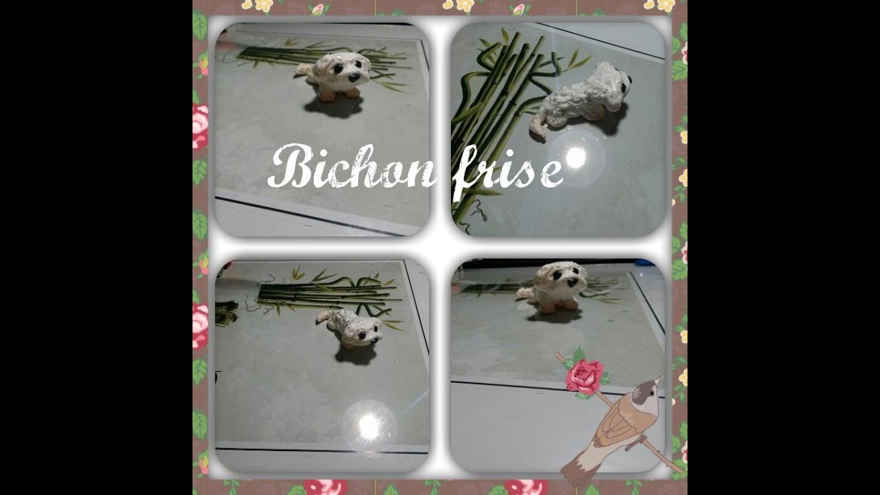bichon frise- polymer clay dog tutorial / time lapse - YouTube