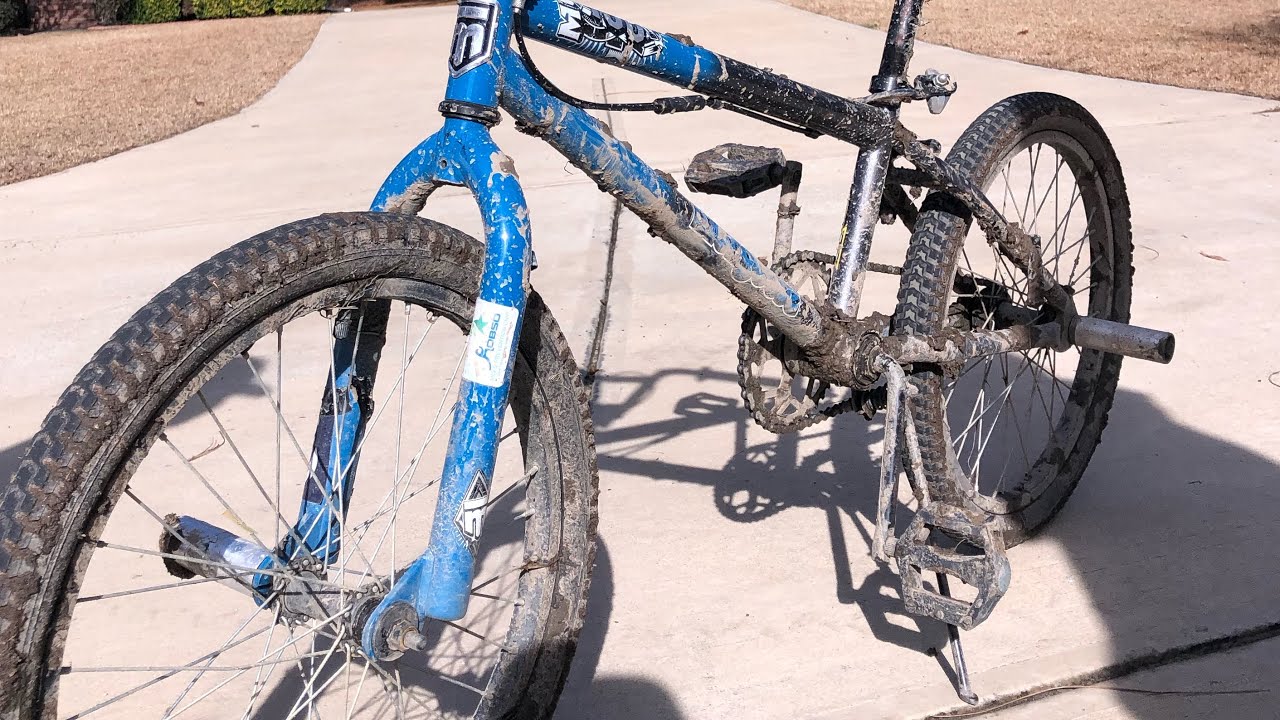 Sinking BMX bikes in mud! - YouTube