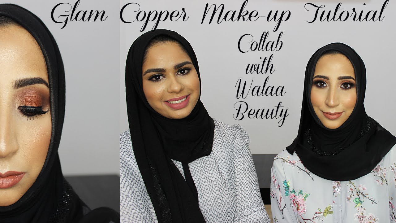 Glam Copper Make-up Tutorial Collab with Walaa Beauty (Morphe 35O ...