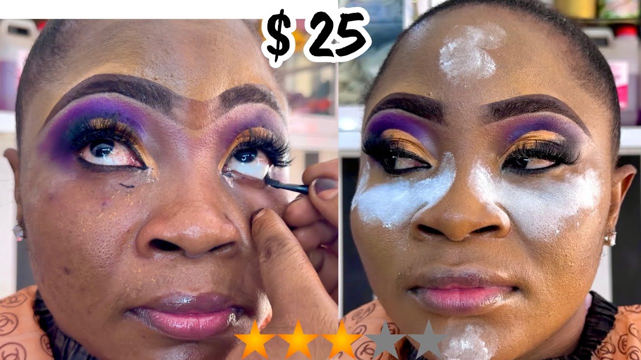 What a $25 Makeup from a BEST Reviewed MUA Looks Like & OMG 😳 - YouTube