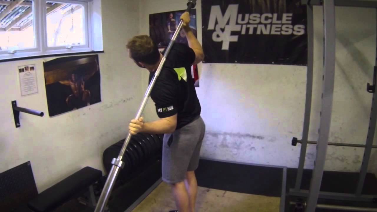 Barbell Side Bend - YouTube