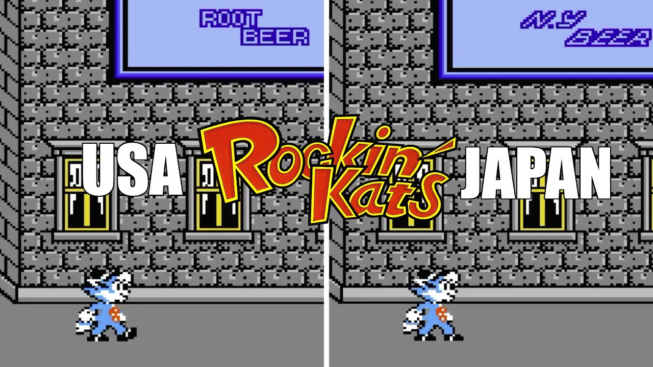 Rockin’ Kats [1991] NES - USA vs Japan (Version Comparison) - YouTube