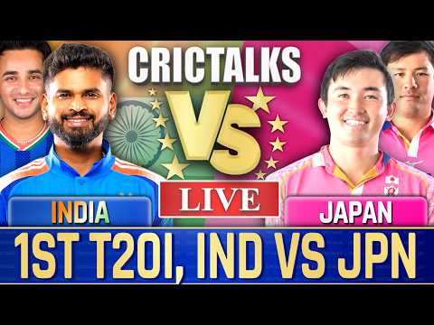 Live: India vs Japan, 1ST T20I, 2026 Series, Cricket Match Today Score Commentary, CricTalks