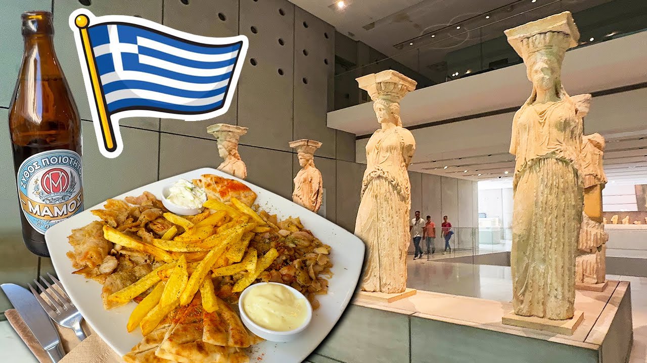 Greek Market, Acropolis Museum and Tasty Gyros - YouTube
