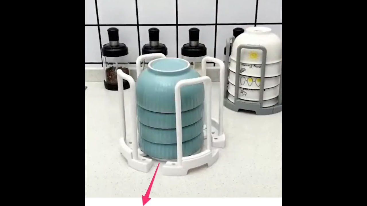 Easy Portable Adjustable Bowl Organizer for your Kitchen - YouTube