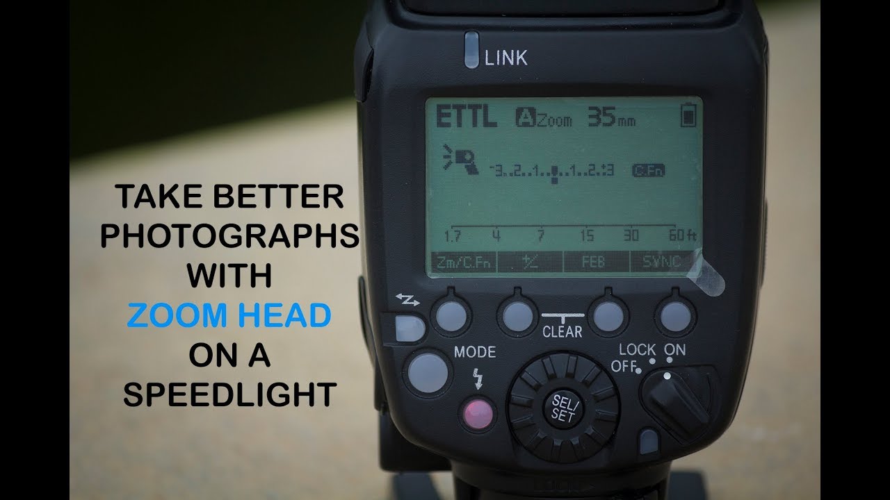 Take Better Photographs with Zoom Head on a Speedlight - YouTube